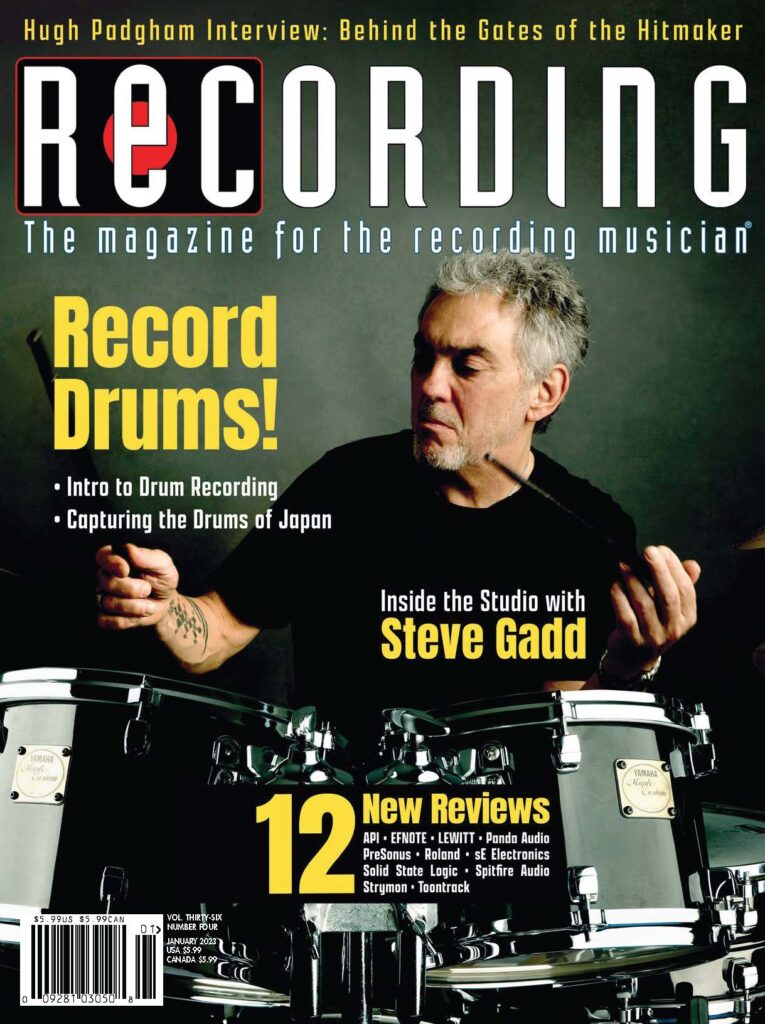 EFNOTE featured in Recording Magazine - Artesia Pro